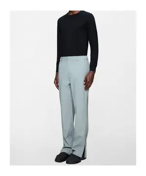Rains Waterproof Casual Pants With Zippered Details - Gray