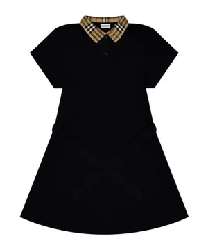 Burberry Polo Collar Dress - Black