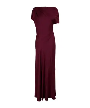 Ralph Lauren Off-the-shoulder Draped Gown - Brown