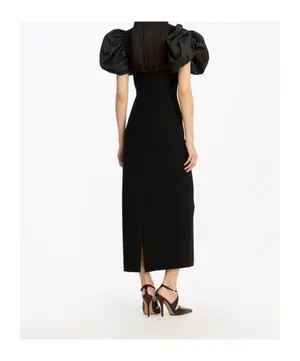 ROTATE BY BIRGER CHRISTENSEN Ruby Maxi Dress With Puff Sleeves