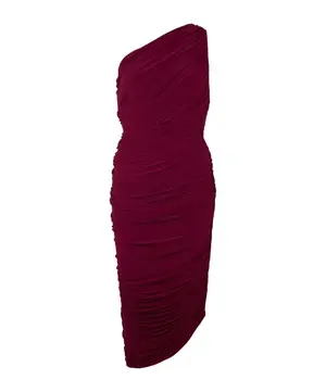 Norma Kamali One-shoulder Evening Gown With Asymmetrical Hem - Red