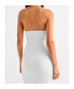 Jacquemus Halter Neck Backless Maxi Dress With Lace Details