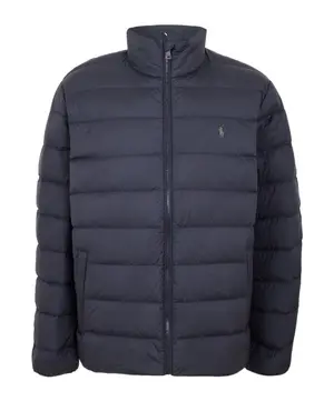 Polo Ralph Lauren Quilted Down Jacket With Logo Detail - Black