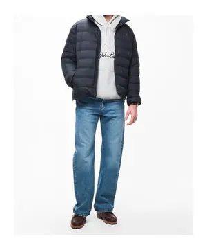Polo Ralph Lauren Quilted Down Jacket With Logo Detail - Black