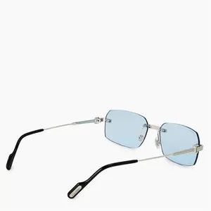 Cartier Logo Detail Rimless Sunglasses
