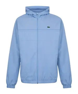 Lacoste Hooded Zip-up Casual Jacket - Blue
