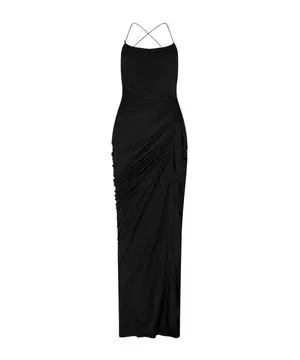 Versace Spaghetti Strap Dress - Black