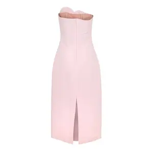 Magda Butrym Strapless Maxi Dress With Floral Embellishment