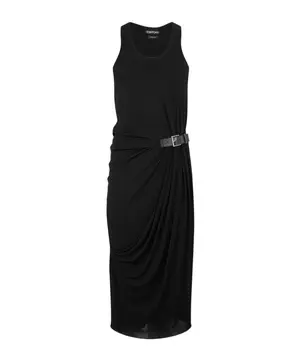 TOM FORD Sleeveless Draped Maxi Dress