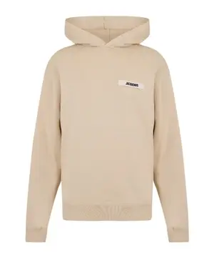 Jacquemus Jacquard Le Gros Pull Over Hoodie - Nude