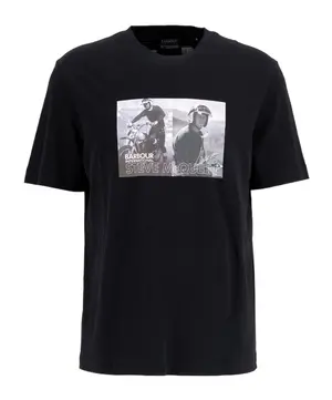Barbour Crew Neck Short-sleeved T-shirt - Black