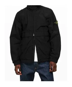 Stone Island Logo Patch Zip-up Casual Jacket