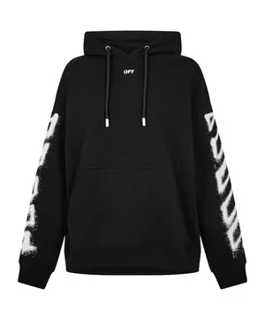 Off-White Hoodie With Graphic Detailing