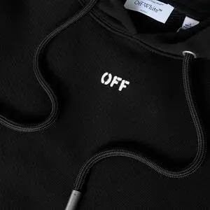Off-White Hoodie With Graphic Detailing