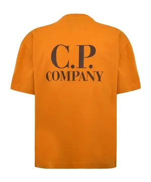 C.P. COMPANY Logo Crew Neck T-shirt