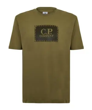 C.P. COMPANY Logo Crew Neck T-shirt - Green