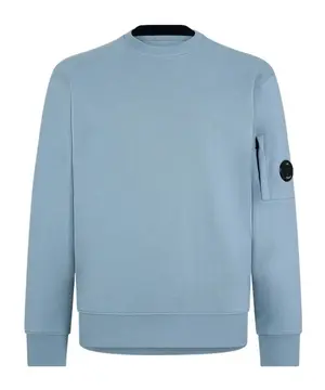 C.P. COMPANY Lens Crew-neck Sweatshirt - Blue