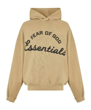Fear Of God Logo Hoodie - Nude