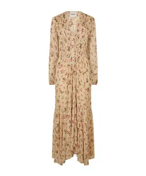 Isabel Marant Étoile Printed Maxi Dress - Nude
