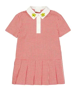 Gucci Gingham Checked Polo Dress - No