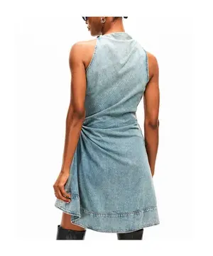 Alexander McQueen Denim Mini Dress
