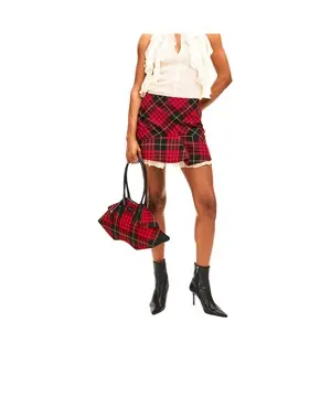 Alexander McQueen Plaid Fabric Bag