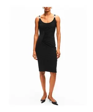 Versace Fitted Maxi Dress With Ruched Detailing