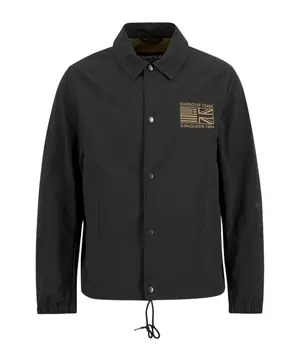 Barbour Long-sleeved Snap-button Casual Jacket - Black