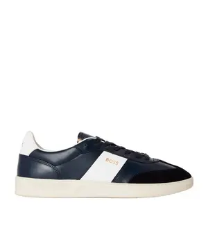 Hugo Boss Leather Low-top Trainers - Black