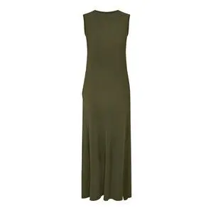 JOSEPH Pleated Detail Sleeveless Maxi Dress - Green