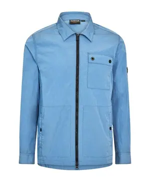 Barbour Long-sleeved Zip-up Casual Jacket - Blue