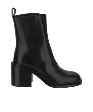 JIL SANDER Block-heeled Ankle Boots - Black