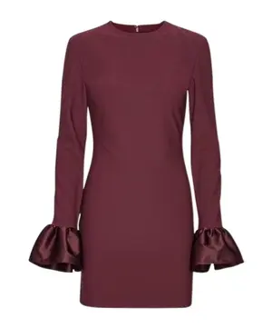 ROTATE BY BIRGER CHRISTENSEN Rositana Mini Dress With Flared Sleeves