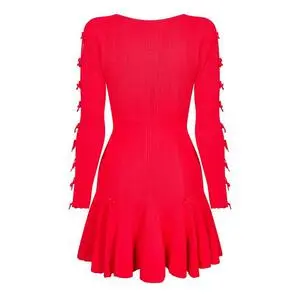 LoveShackFancy Seychelle Mini Dress - Red