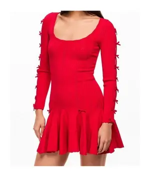 LoveShackFancy Seychelle Mini Dress - Red