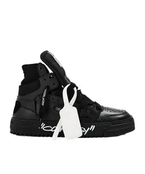 Off-White Solid Color Low-top Trainers - Black