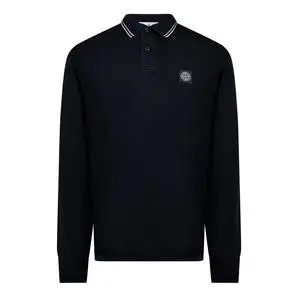 Stone Island Logo Cotton Compass Patch Polo Shirt