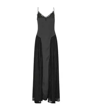 ROTATE BY BIRGER CHRISTENSEN Lacana Spaghetti Strap Maxi Dress - Black
