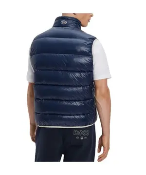 Hugo Boss Padded Stand Collar Zip-up Vest