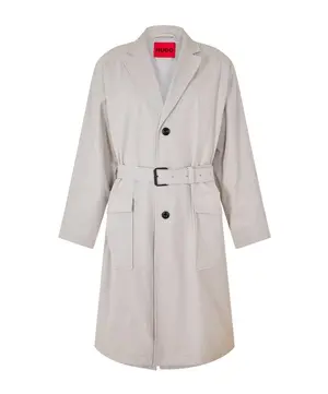 Hugo Boss Mars2421 Overcoat - White