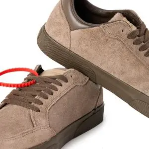 Off-White Suede Canvas Trainers