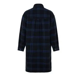 Hugo Boss Checked Long Sleeve Overcoat