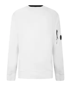 C.P. COMPANY Lens Crew-neck Sweatshirt - White