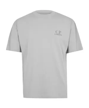 C.P. COMPANY Logo Crew-neck T-shirt - Gray