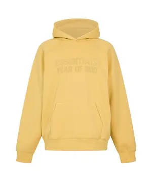 Fear Of God Logo Hoodie - Yellow
