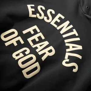 Fear Of God Long-sleeved Hooded Sweatshirt With Logo - Black