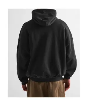 Fear Of God Long-sleeved Hooded Sweatshirt With Logo - Black