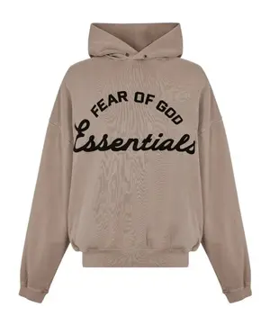 Fear Of God Logo Hoodie - Nude