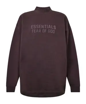Fear Of God Logo Long-sleeve Sweatshirt - Black
