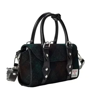 VIVIENNE WESTWOOD Plaid Wool Handbag With Rivets